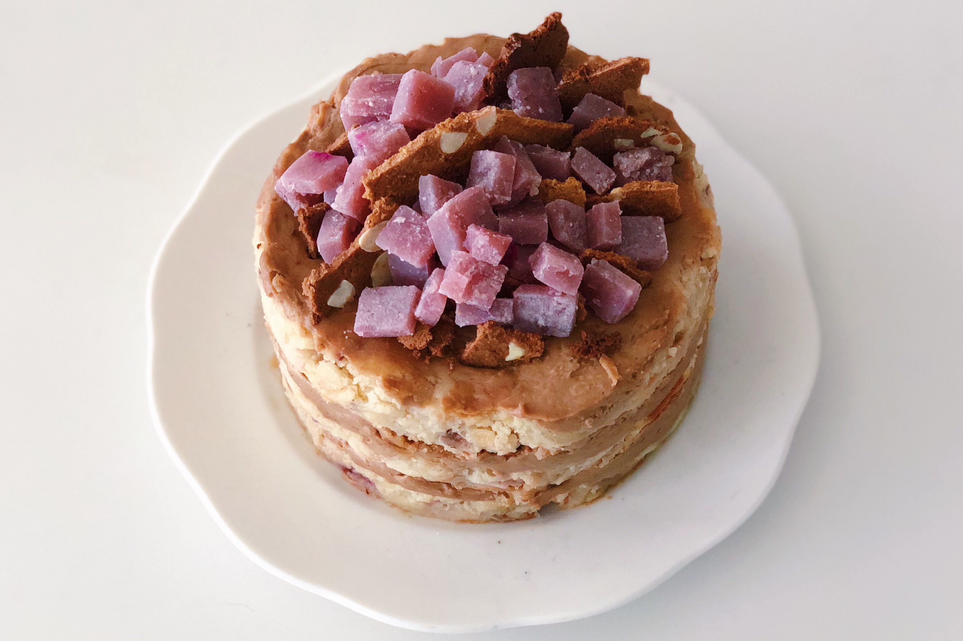 Yogurt-peach-Turkish delight cake – Freddy's Harajuku