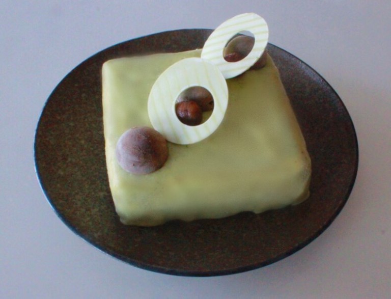 Chocolate-chestnut-matcha entremet – Freddy's Harajuku