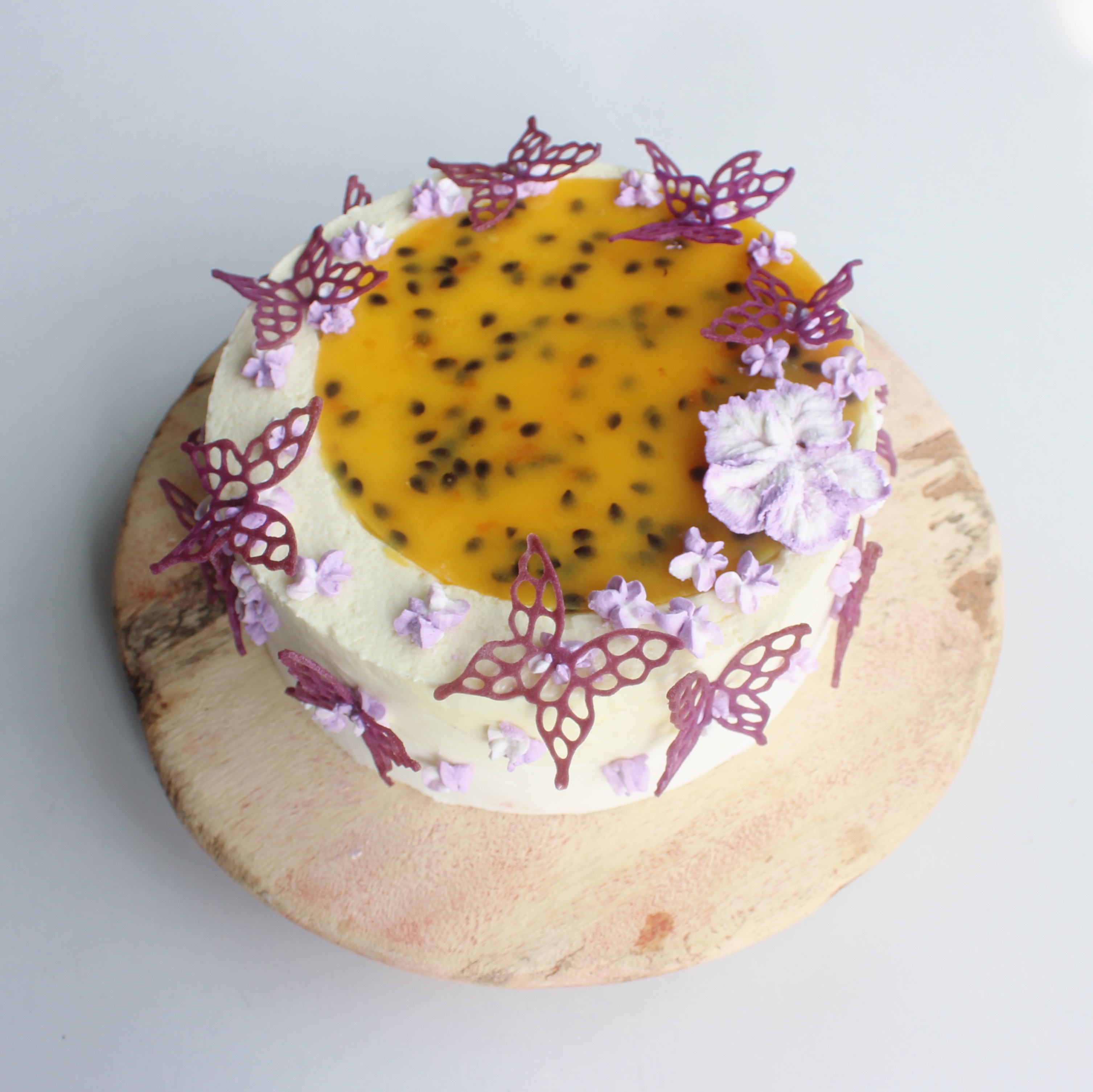 Ube-Passionfruit Mousse Cake – Freddy's Harajuku