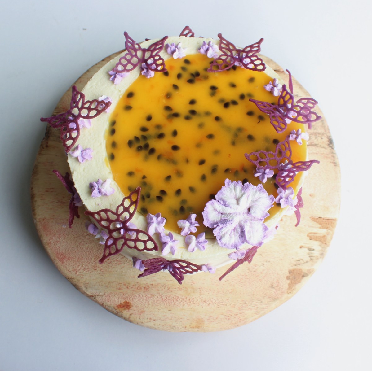 Ube-Passionfruit Mousse Cake – Freddy's Harajuku